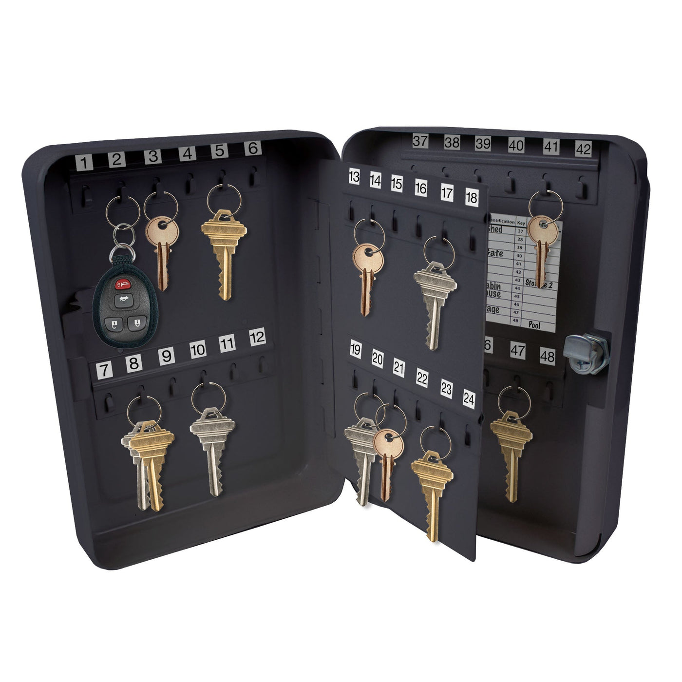 Lucky Line | Metal Key Cabinet 48 Hooks