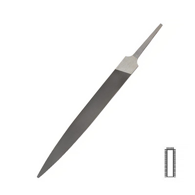 Flat "Warding" 6" Long No. 2 Cut Key File - Swiss Made