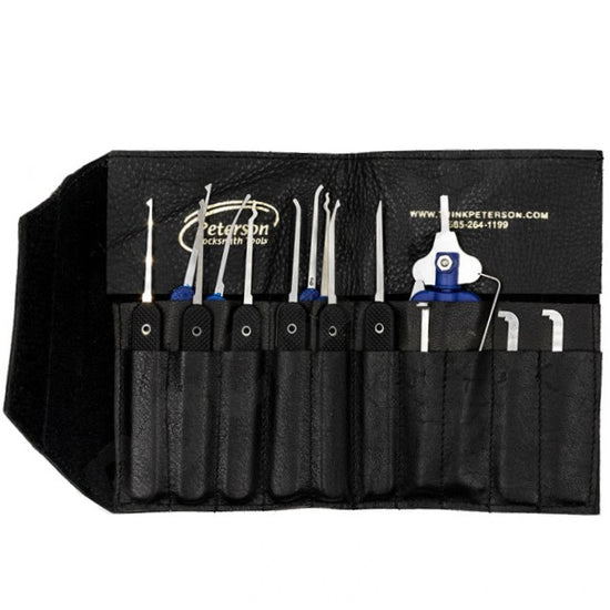 Professional 9 Piece Lock Pick Set with Government Steel