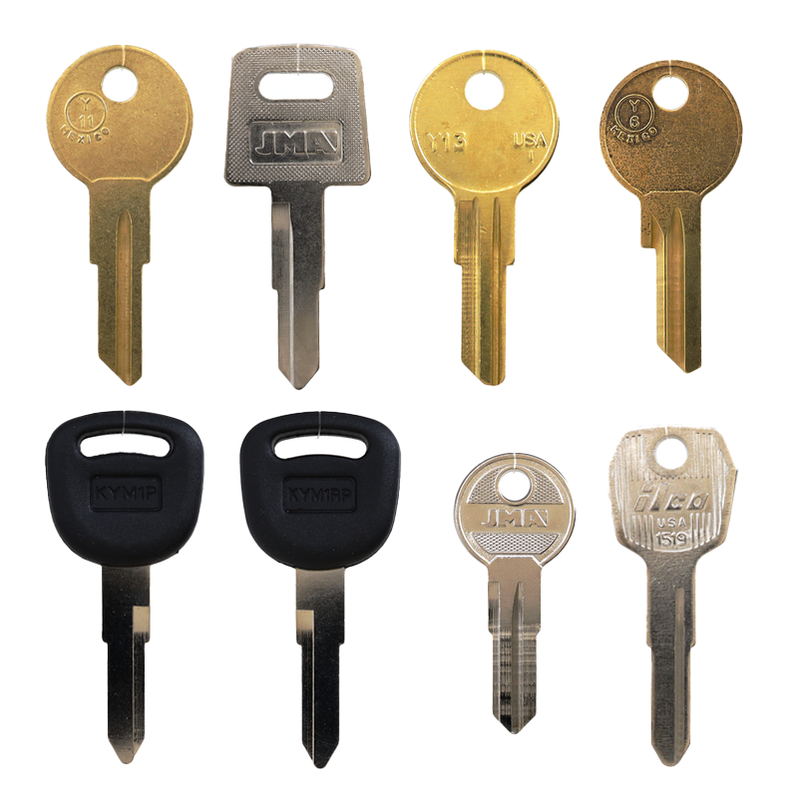 #Lockboss Top 8 Equipment Key Blank Assortment