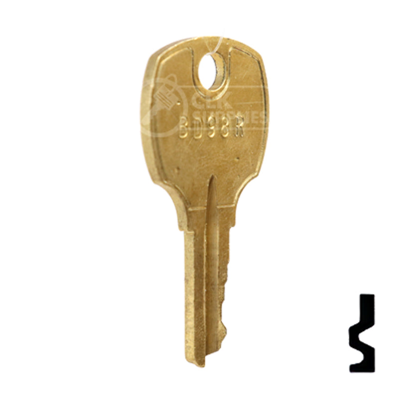 Precut Key Blank | National Cabinet | BD98R