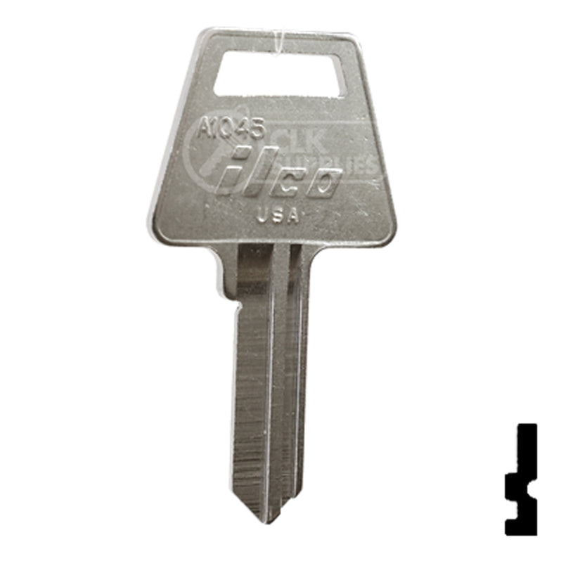 Uncut Key Blank | American Padlock, Junckunc | A1045