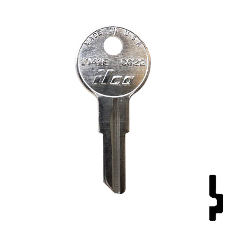 Uncut Key Blank | Chicago | 1041E, CG22