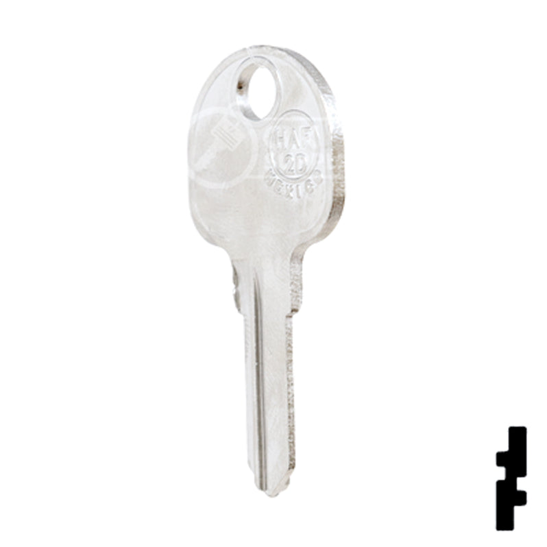 Uncut Key Blank | Hafele | HAF-2D