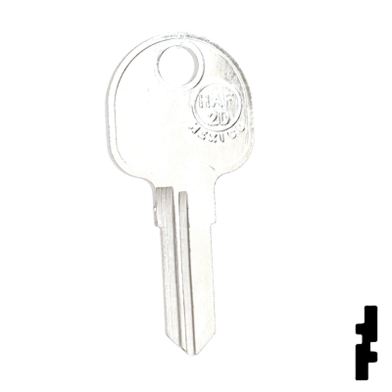 Uncut Key Blank | Hafele | HAF-2D