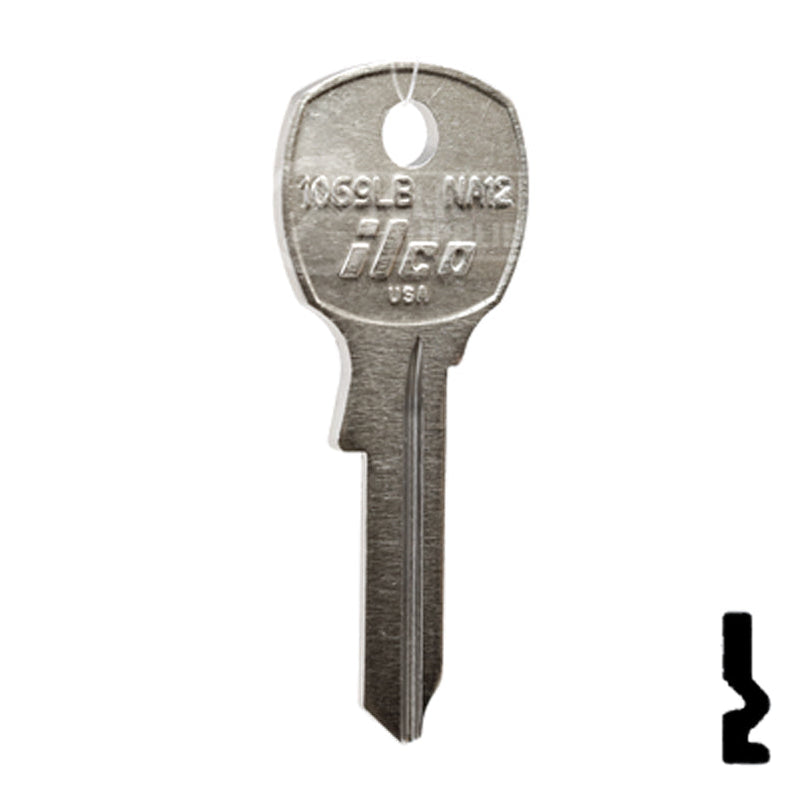 Uncut Key Blank | National | 1069LB, NA12