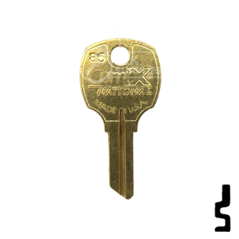 Uncut Key Blank | National | D8785
