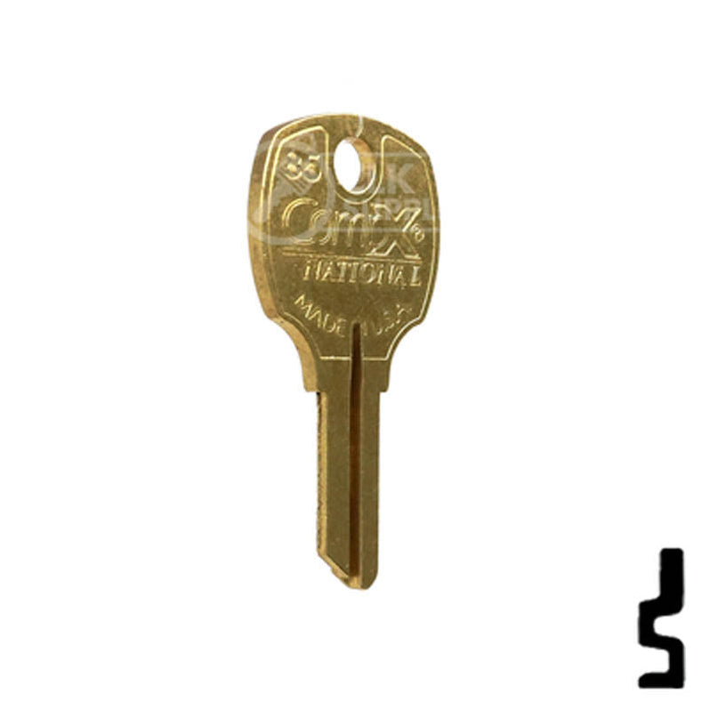 Uncut Key Blank | National | D8785