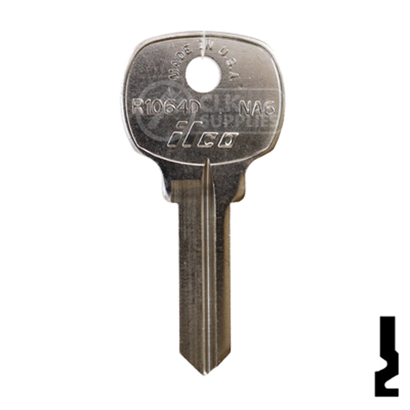Uncut Key Blank | National Lock | R1064D, NA6