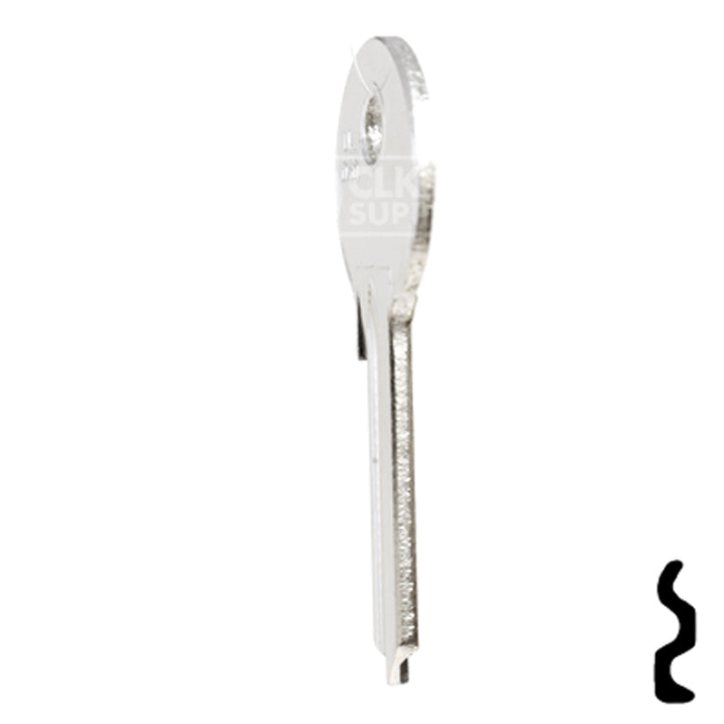 Uncut Key Blank | Universal | UL050-SI