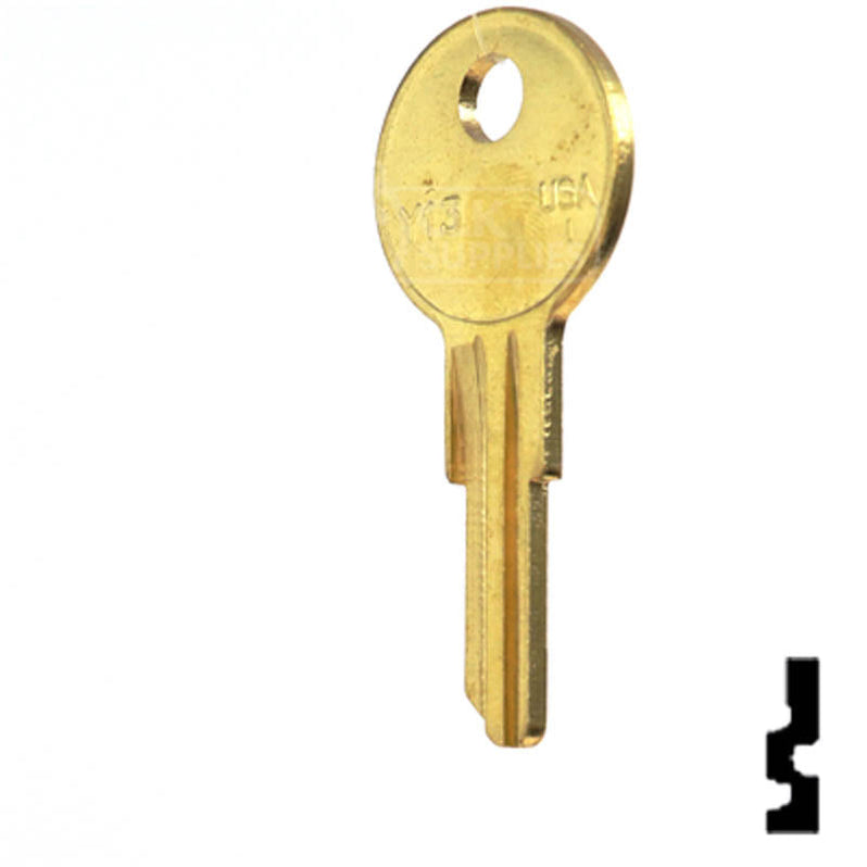 Uncut Key Blank | Yale | Y13, O1122R
