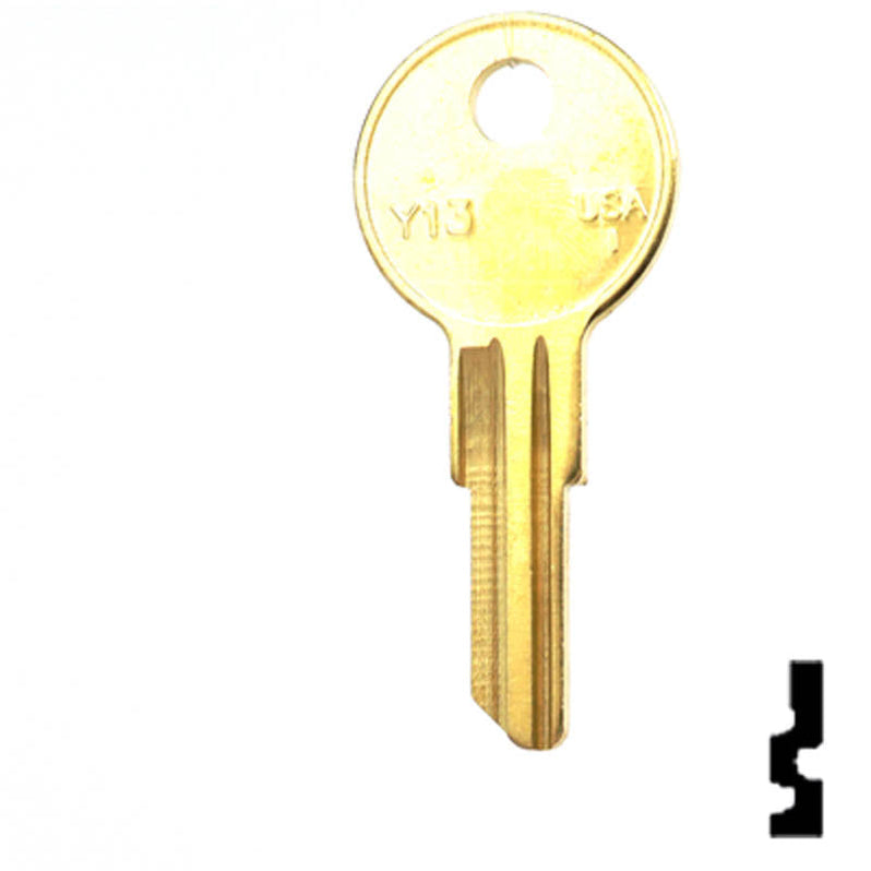 Uncut Key Blank | Yale | Y13, O1122R