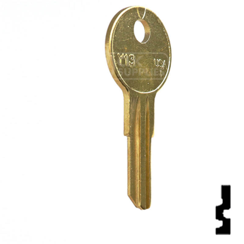 Uncut Key Blank | Yale | Y13, O1122R