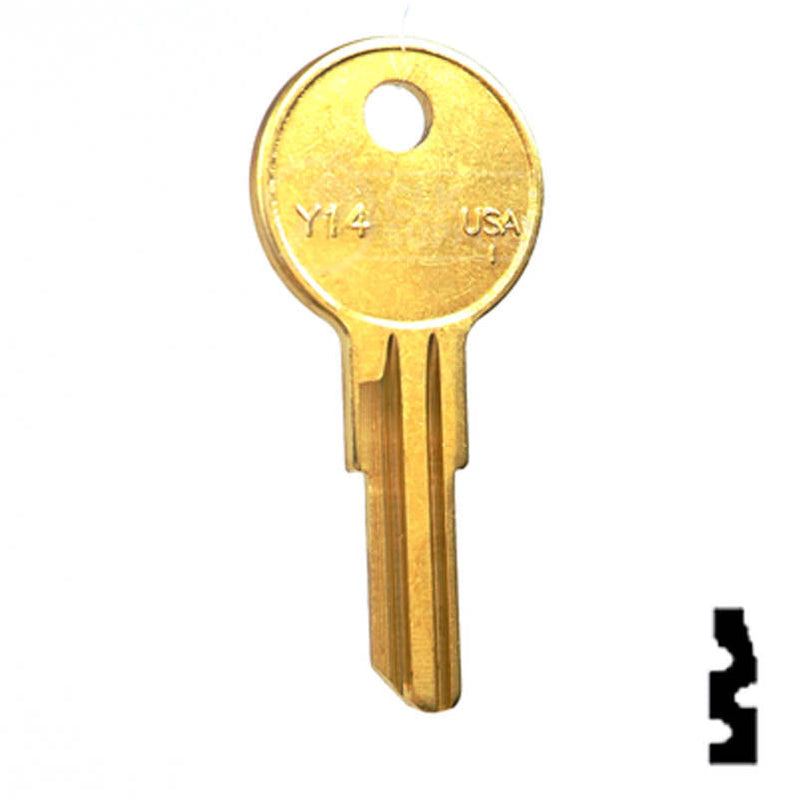Uncut Key Blank | Yale | Y14, O1122AR