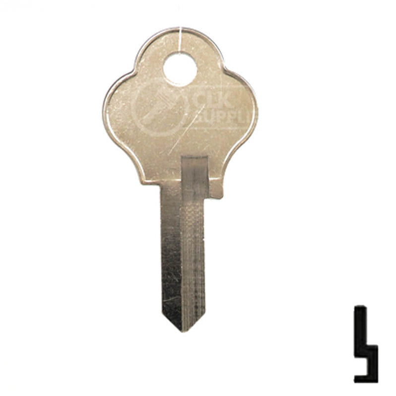 Padlock Key Blanks | Uncut Key Blank | Pado | 1528R by Ilco | CLK Supplies