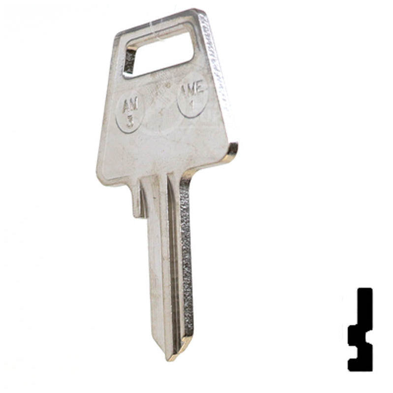 Padlock Key Blanks | Uncut Key Blank | American Padlock | AM3, 1045 by ...