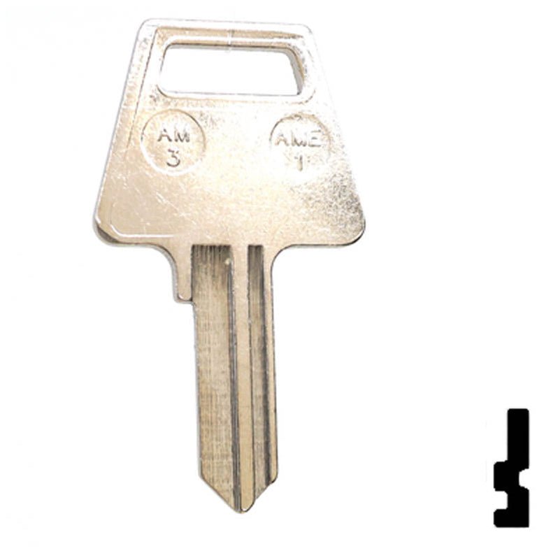 Padlock Key Blanks | Uncut Key Blank | American Padlock | AM3, 1045 by ...