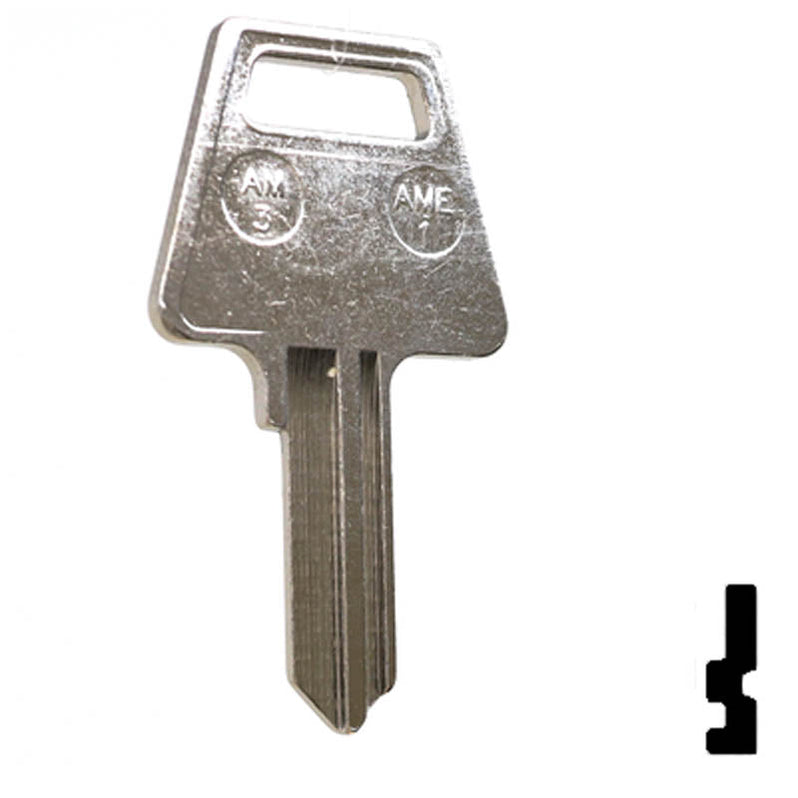 Padlock Key Blanks | Uncut Key Blank | American Padlock | AM3, 1045 by ...