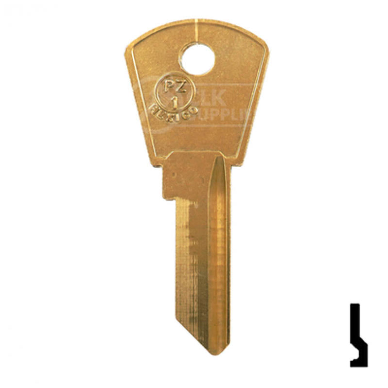 Uncut Key Blank | Papaiz | PZ1