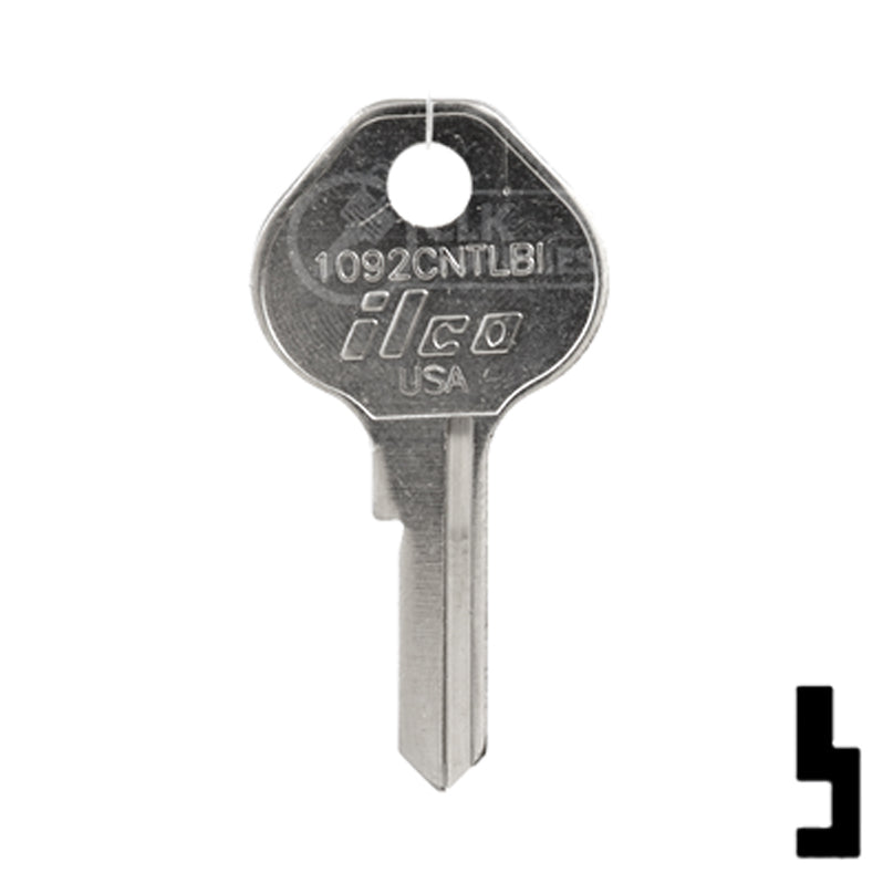 Uncut Key Blank | Master Padlock | 1092CNTLBI