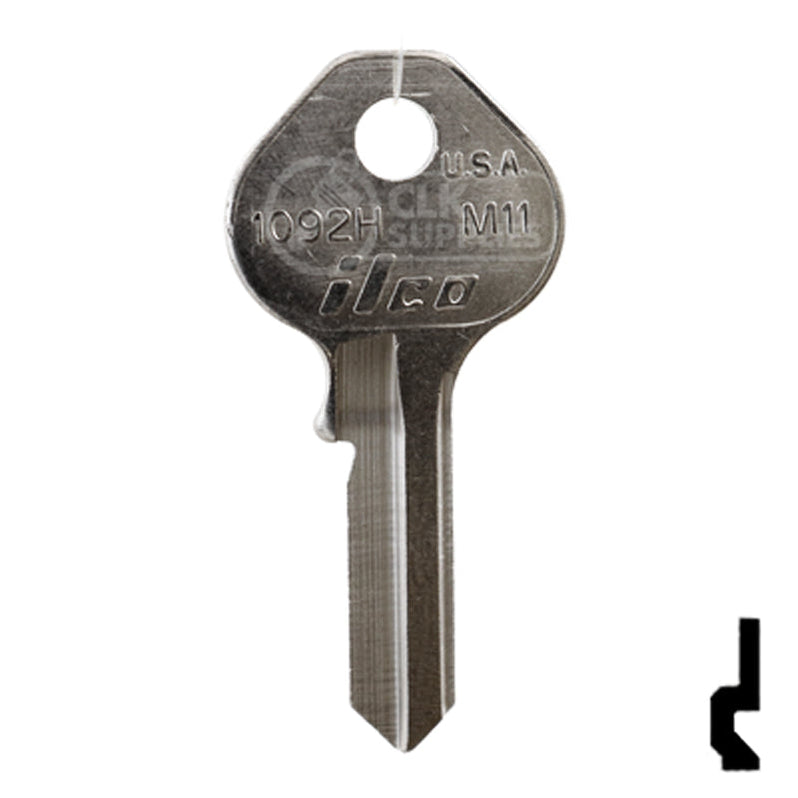 Uncut Key Blank | Master Padlock | 1092H, M11