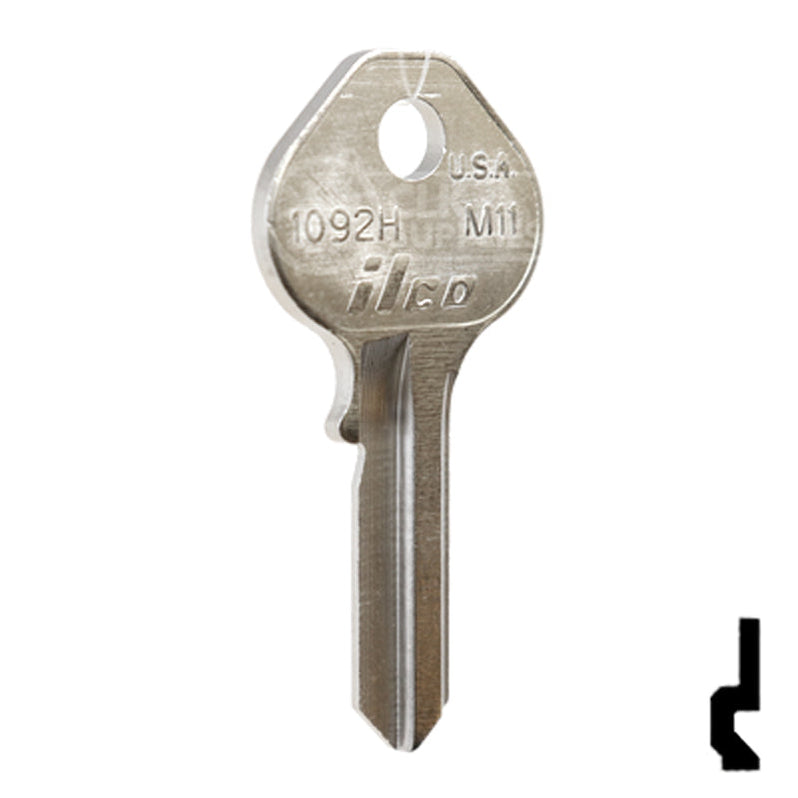 Uncut Key Blank | Master Padlock | 1092H, M11