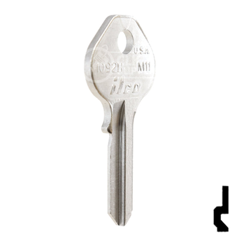 Uncut Key Blank | Master Padlock | 1092H, M11
