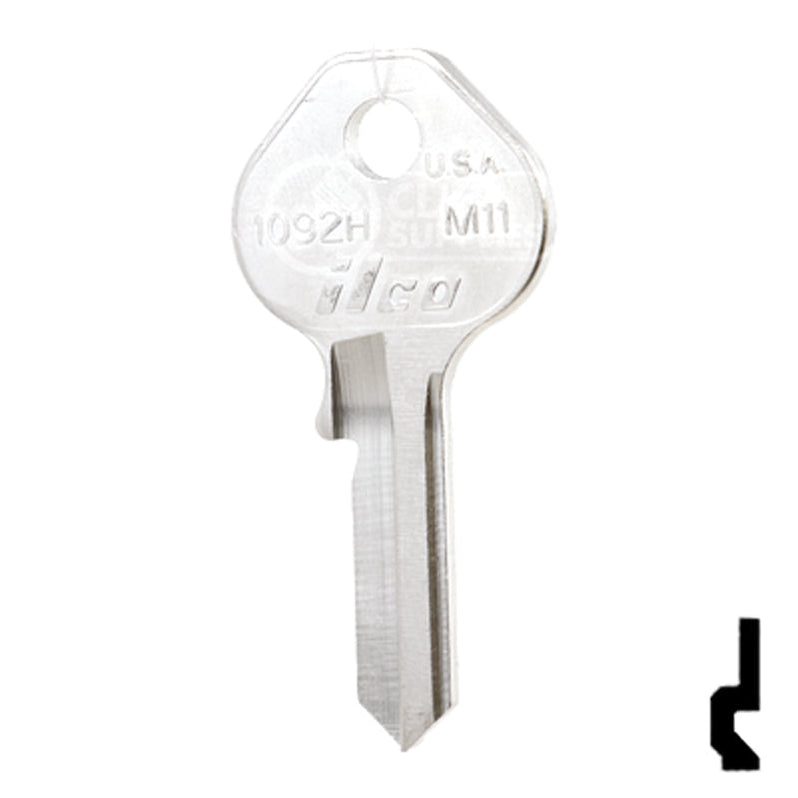 Uncut Key Blank | Master Padlock | 1092H, M11