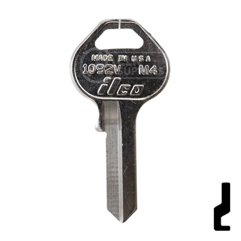 Uncut Key Blank | Master Padlock | 1092V, M4