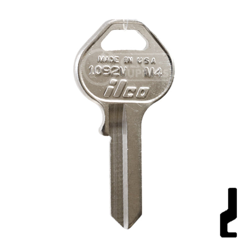 Uncut Key Blank | Master Padlock | 1092V, M4