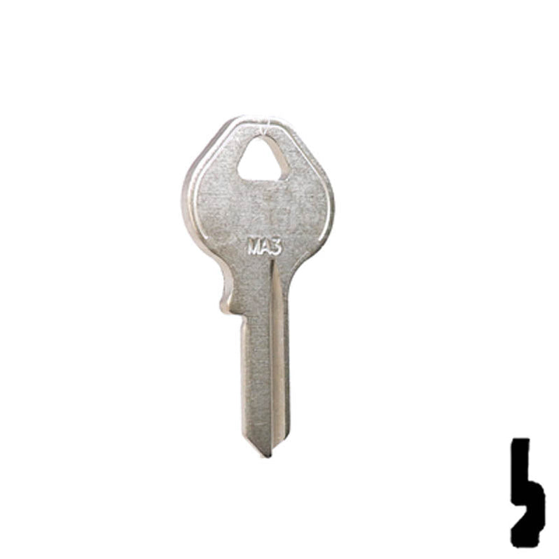Padlock Key Blanks | Uncut Key Blank | Master Padlock | MA3 by Ilco ...