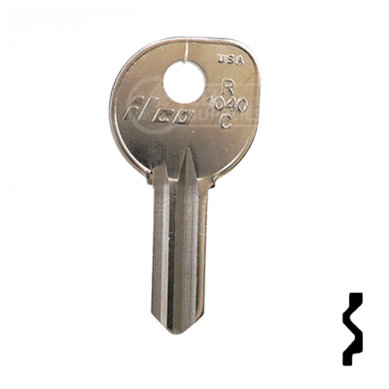 Uncut Boat Key Blank | Clum | R1040C