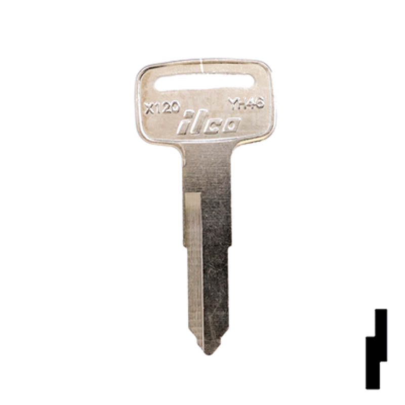 X120 (YH46) Yamaha Key Blank | CLK SUPPLIES, LLC