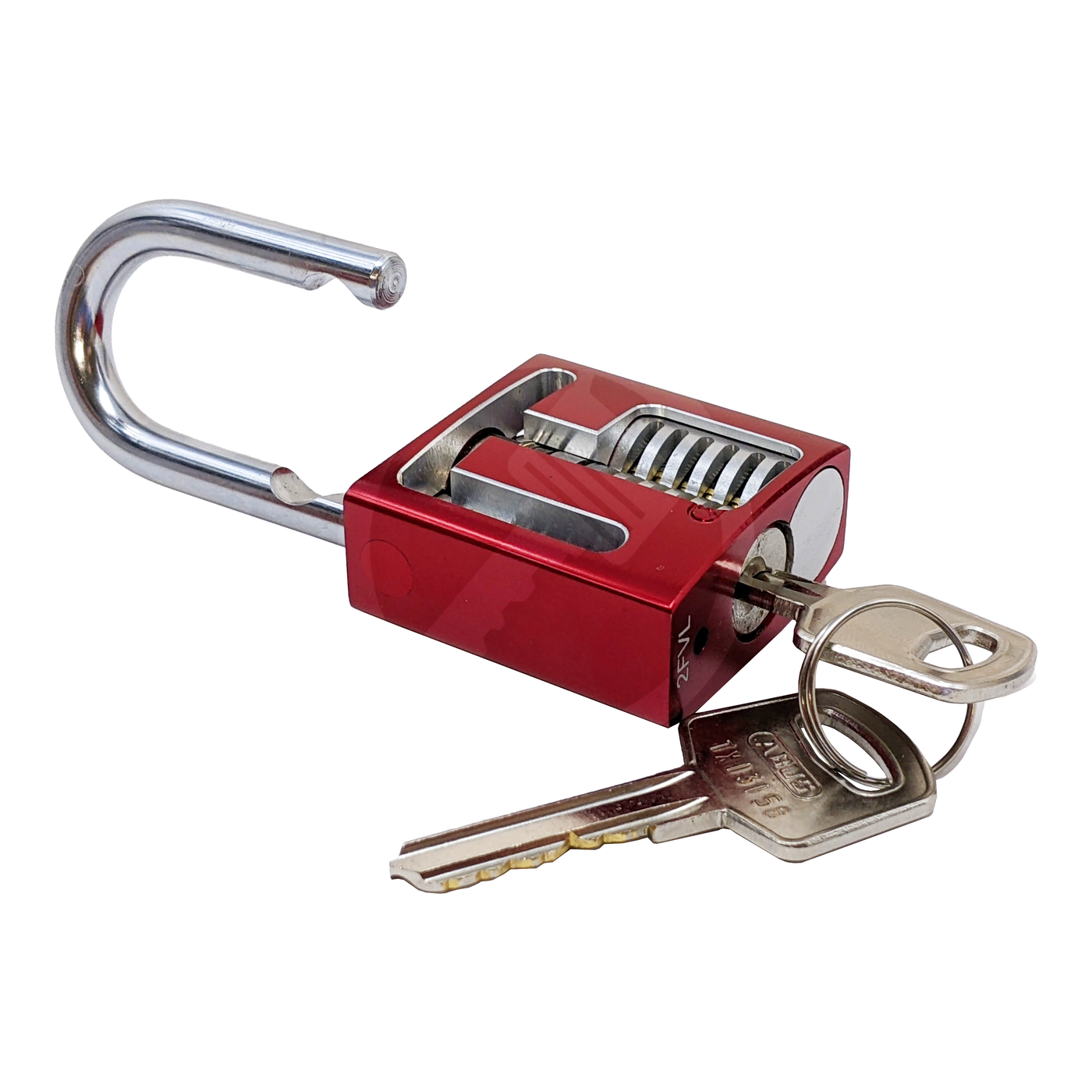 Red ABUS 72/40 Cutaway Padlock | Lock Picking Training Tool