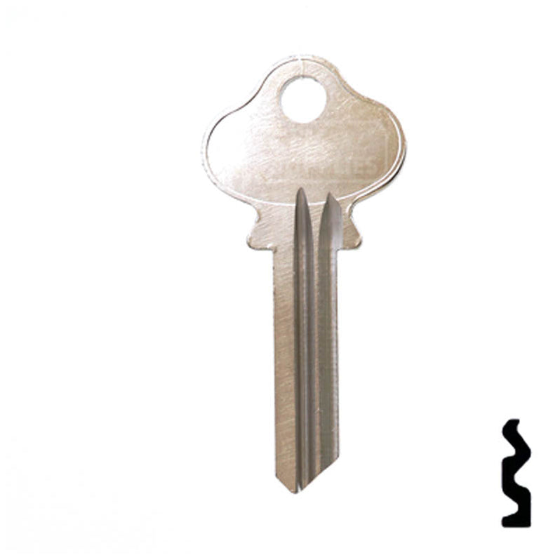 Residential Key Blanks | Uncut Key Blank | Lockwood | 1004AR by Ilco ...
