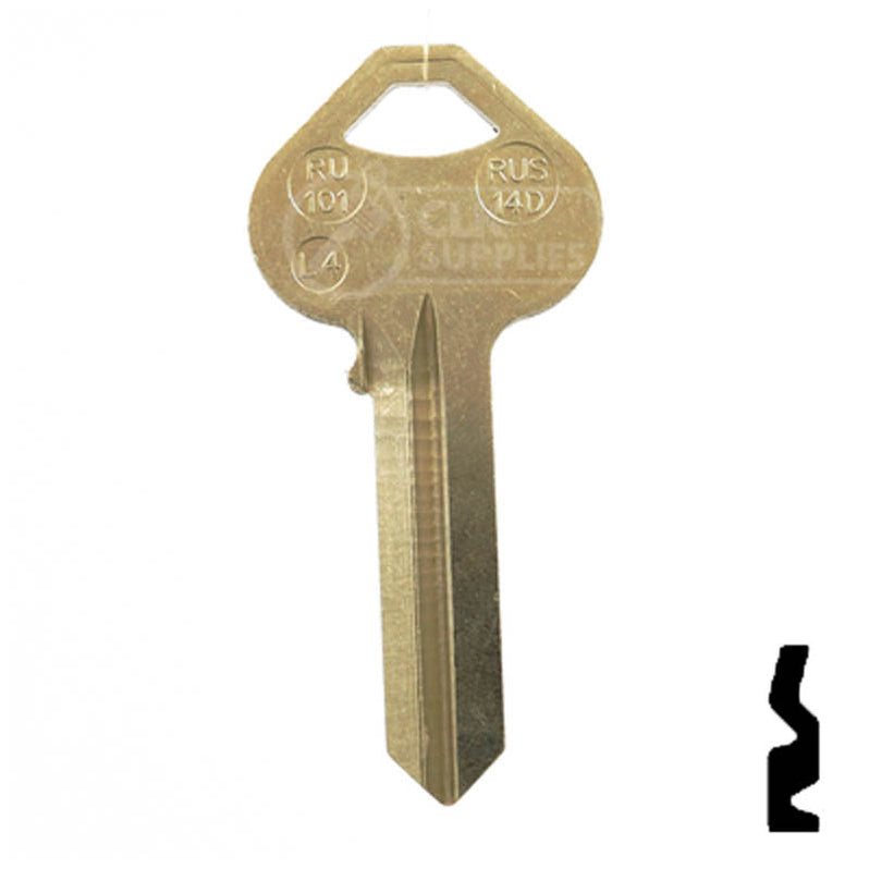 Uncut Key Blank | Corbin Russwin | A1011L4, RU101