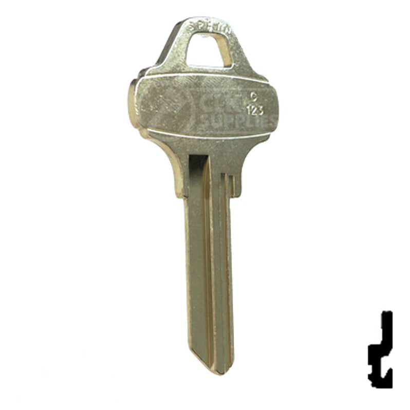 Uncut Key Blank | Schlage Everest | C123