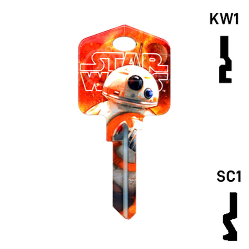 Residential Key Blanks | Happy Keys- BB8 Key (Choose Keyway) by Howard ...