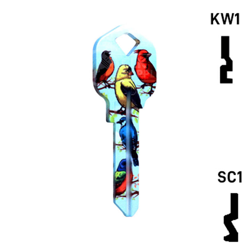 Residential Key Blanks | Happy Keys- Birds Key (Choose Keyway) by ...