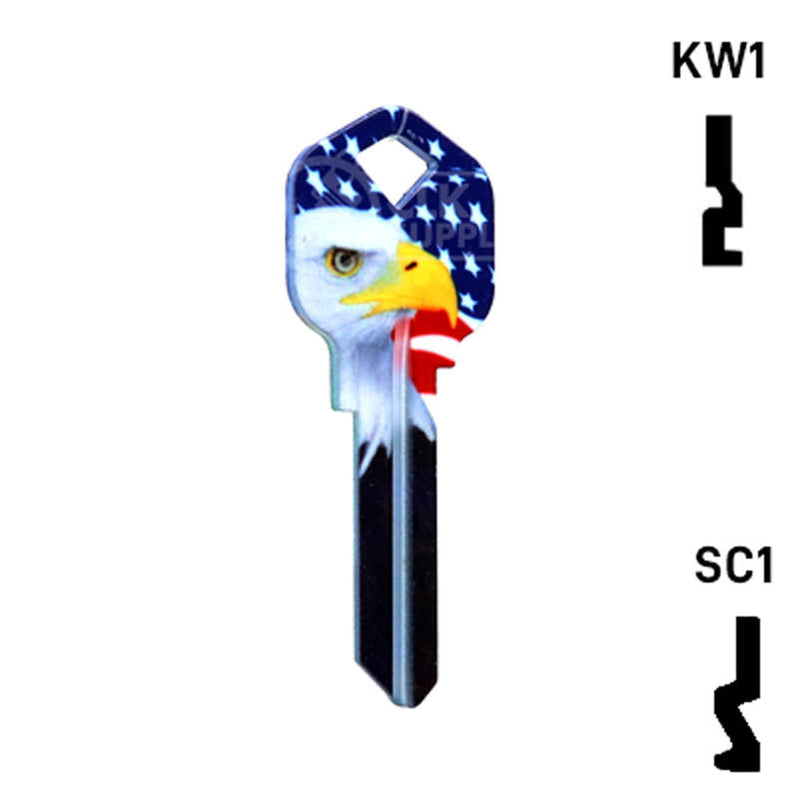 Residential Key Blanks | Happy Keys- Eagle Liberty Key (Choose Keyway ...