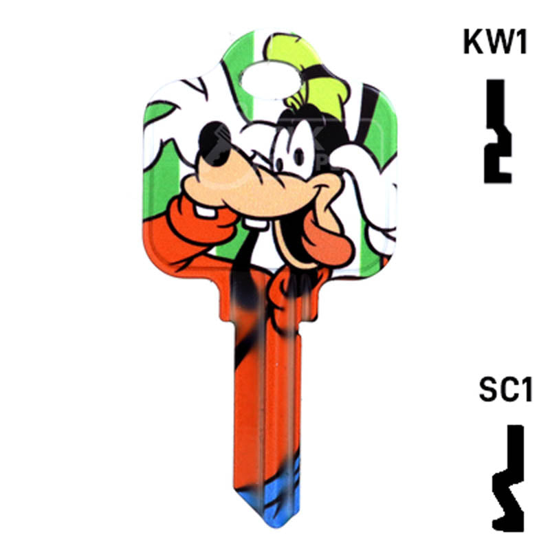 Happy Keys- Goofy Key (Choose Keyway)