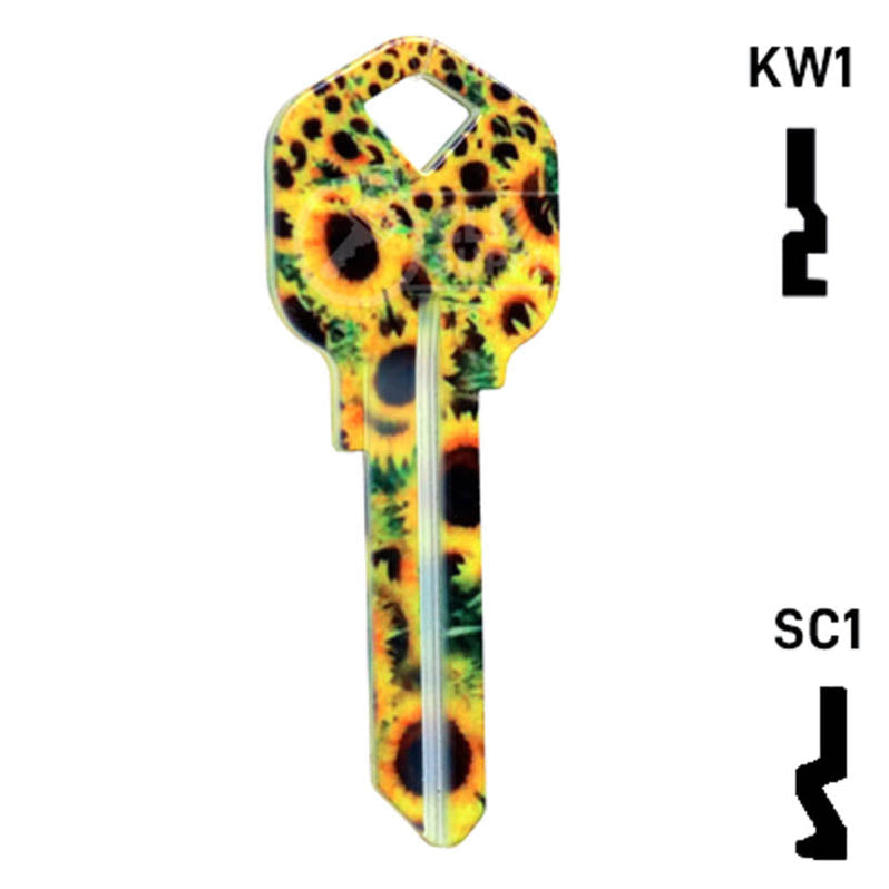 Residential Key Blanks | Happy Keys- Sunflowers Key (Choose Keyway) by ...