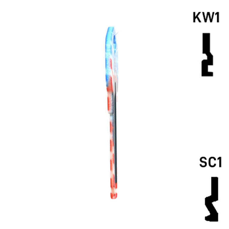 Residential Key Blanks | Happy Keys- US Salute Key (Choose Keyway) by ...