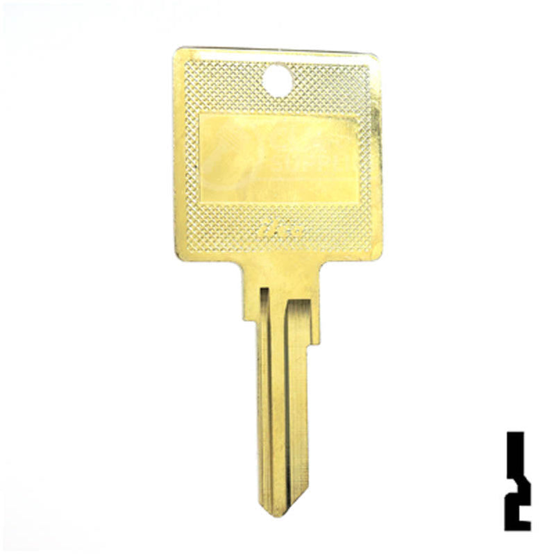 Uncut Hotel Head Key Blank | Kwikset | KW1, KW10