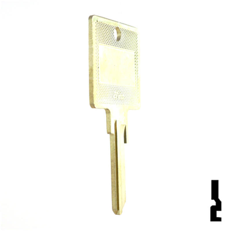 Uncut Hotel Head Key Blank | Kwikset | KW1, KW10
