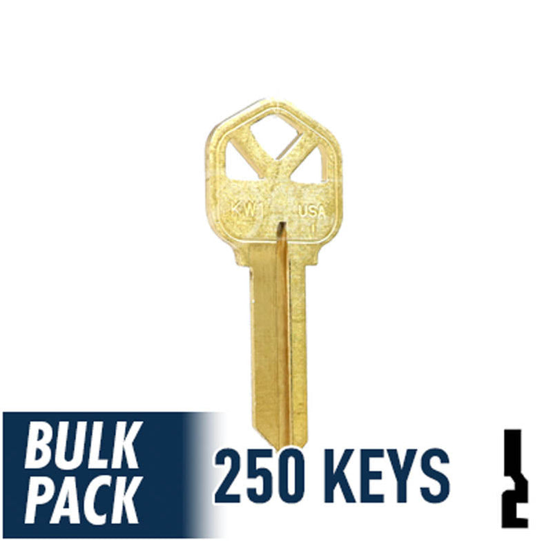 Uncut Key Blank | Kwikset | KW1 - 250 by Ilco