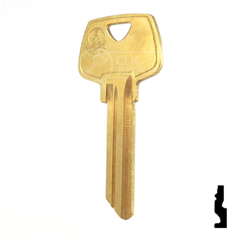 Commercial Key Blanks | S22, O1007LA Sargent Key by JMA USA | CLK Supplies