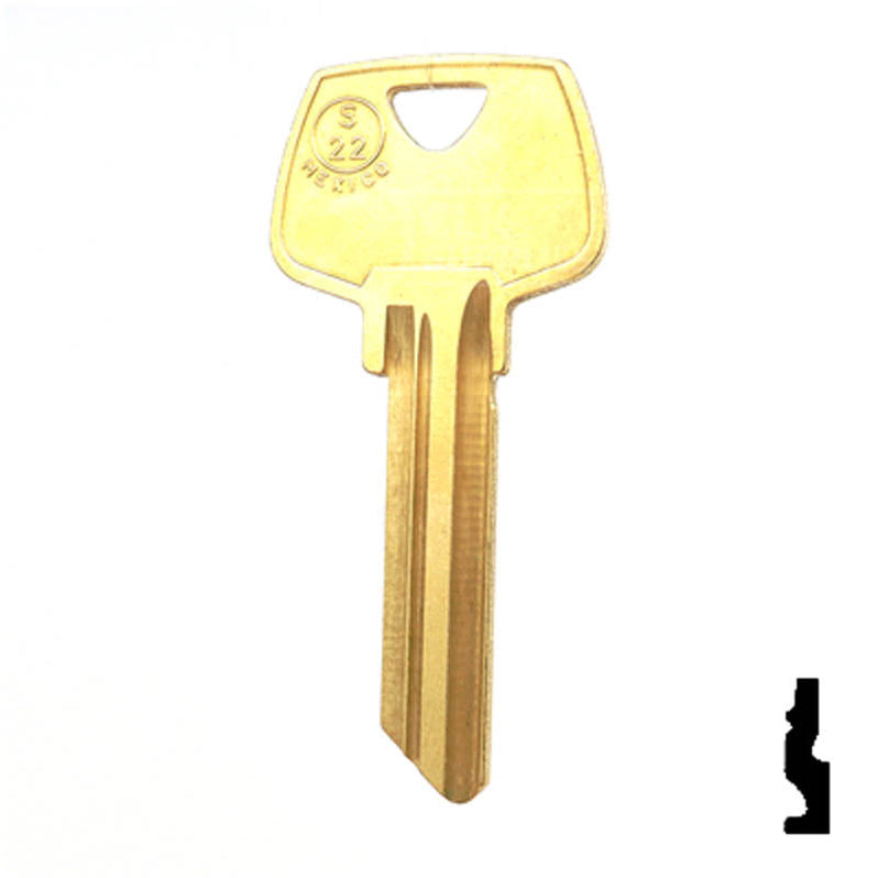 Uncut Key Blank | Sargent | S22, O1007LA
