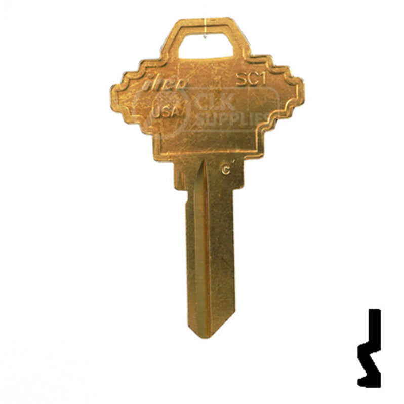 Residential Key Blanks | Uncut Key Blank | Schlage | SC1 Big Head ...