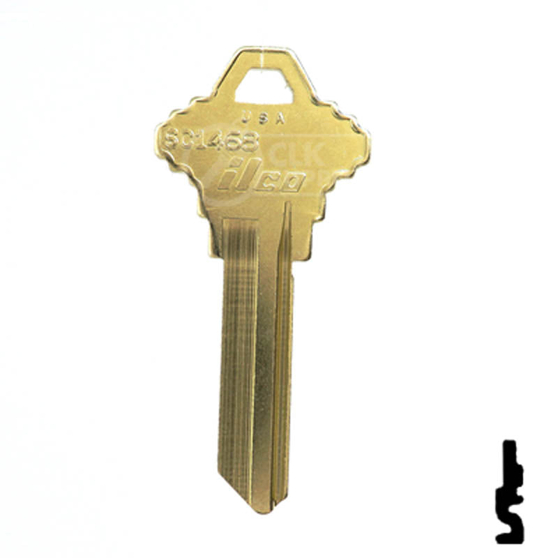 Commercial Key Blanks | Uncut Key Blank | Schlage | SC1468 by Ilco ...